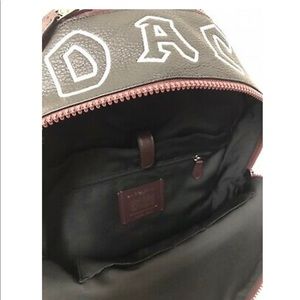 Coach | Bags | Nwt Coach Leather Gothic Black Backpack | Poshmark